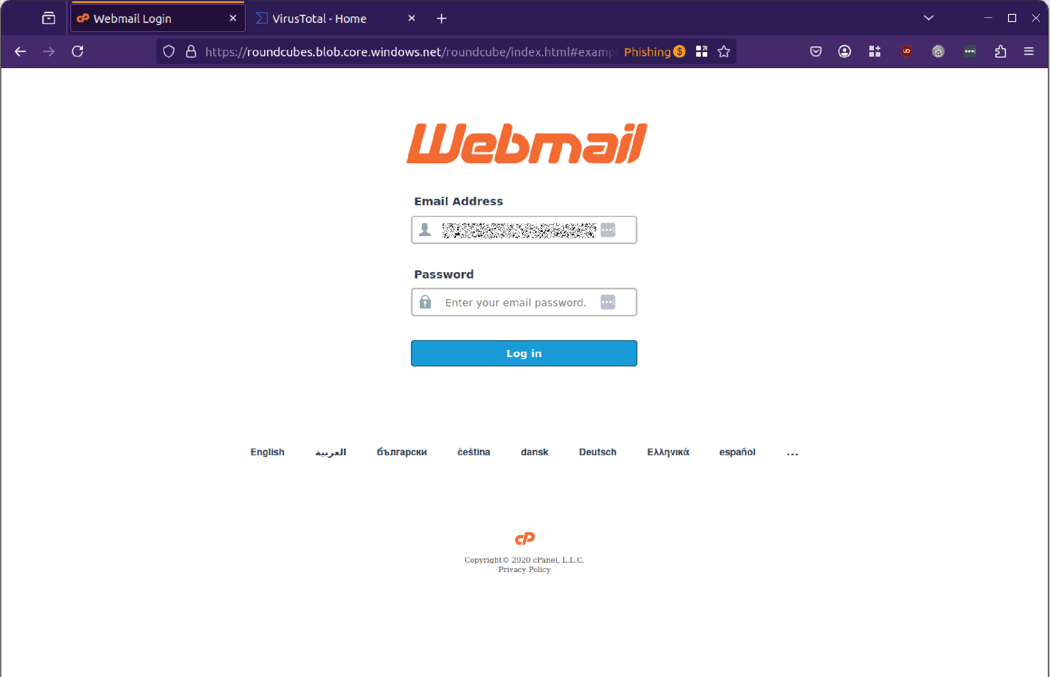 Phishing Alert: Fake Webmail Login Page