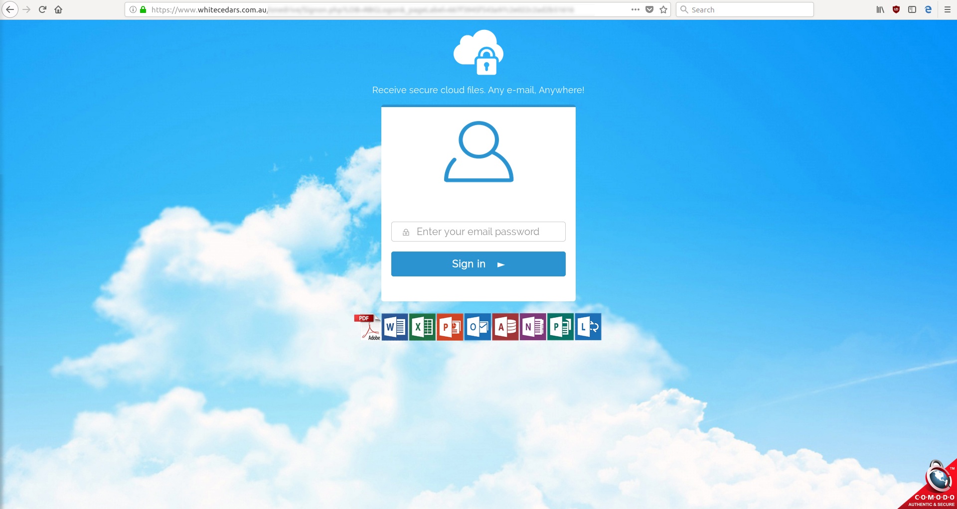 New scam using fake MYOB branding