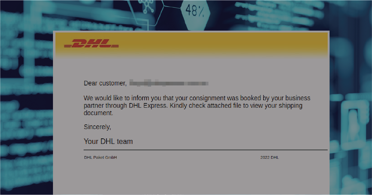 DHL Customers Targeted in Email Attachment Phishing Scam