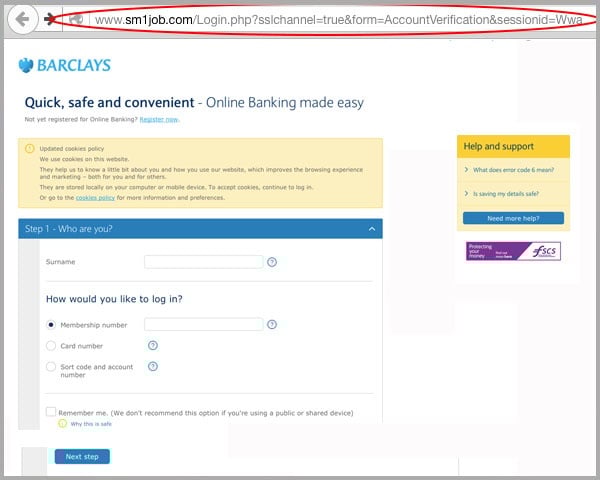 Beware of this new Barclays phishing scam