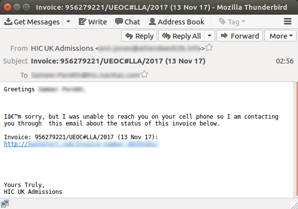 This ‘Invoice’ Could be Very Costly Indeed - Scam Alert