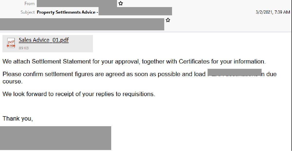 Phishing email scam sent from compromised account leads to fake ...